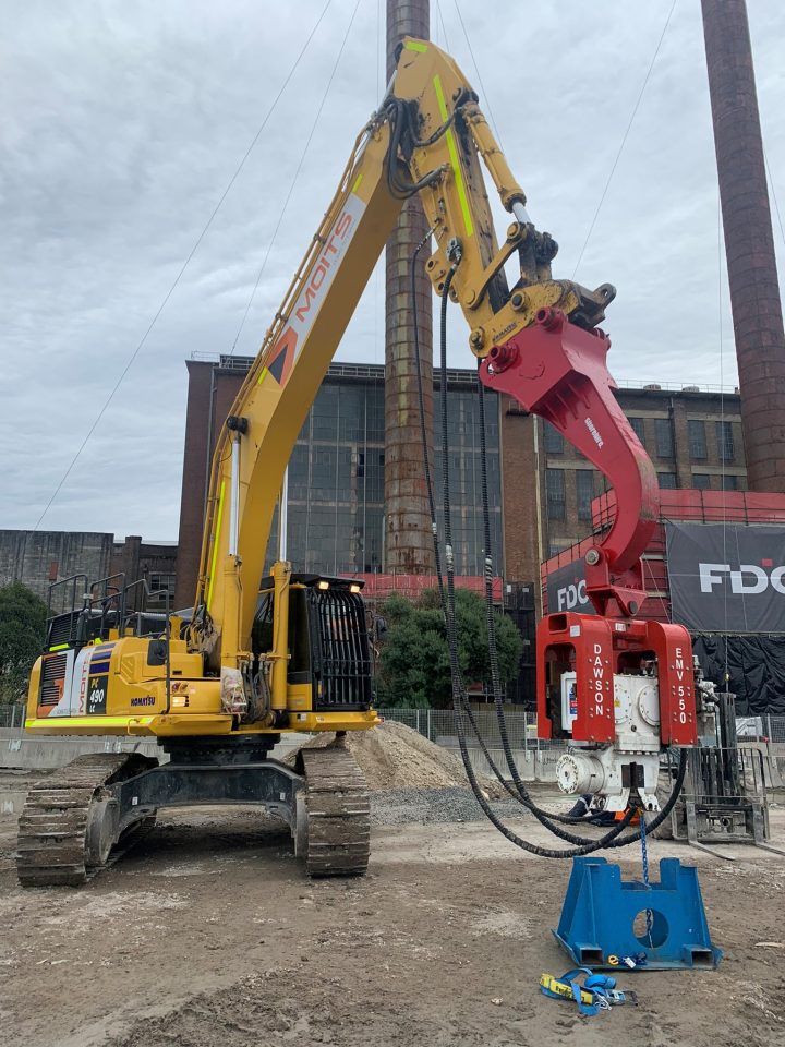 Excavator Mounted Vibrators EMVs For Hire Australia