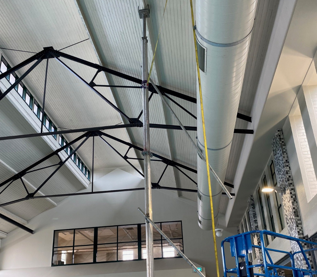 Propping the Ceiling of an Indoor Swimming Pool Without Draining It ...