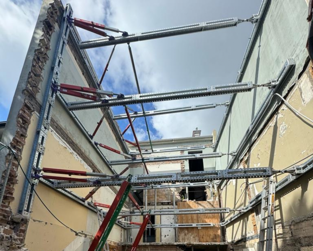 Propping a Townhouse Façade During Demolitions - Paddington - Shore Hire