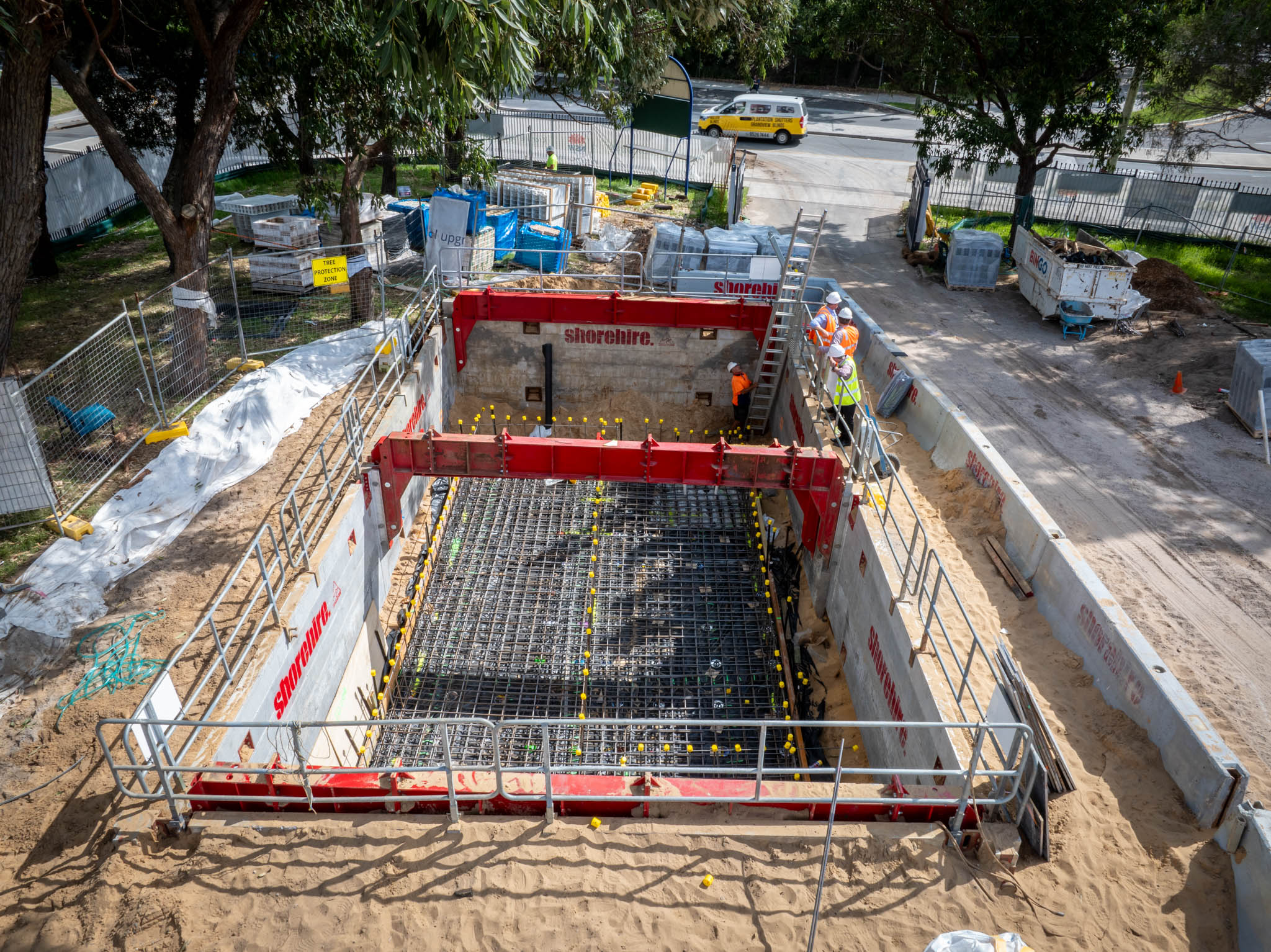 Retaining Sand With a 4-Sided Shoring Box Solution - Cronulla - Shore Hire